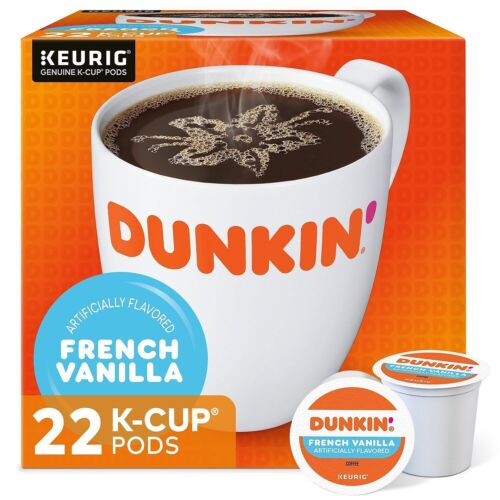 Dunkin Donuts Coffee French Vanilla K-Cups (22 Ct)