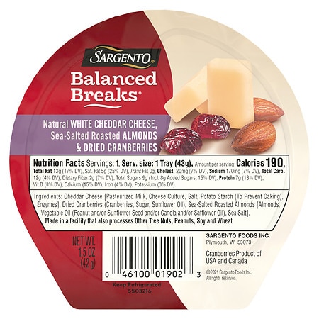 Anytime Coffee. Sargento Balanced Breaks