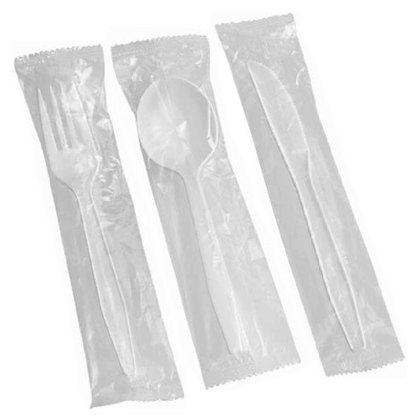 Full Size Heavy Weight White Utensils (Indv Wrapped 1000 ct)